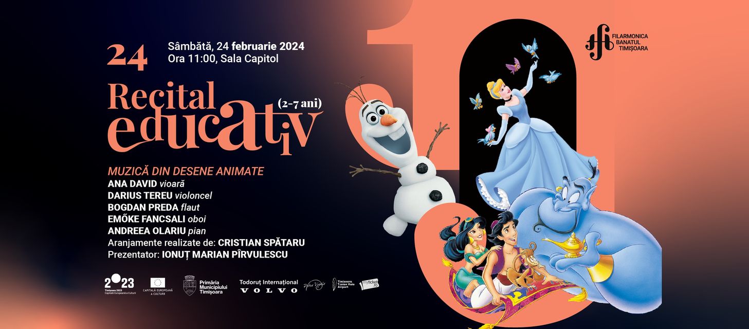 Recital educativ Muzică din desene animate - OnEvent