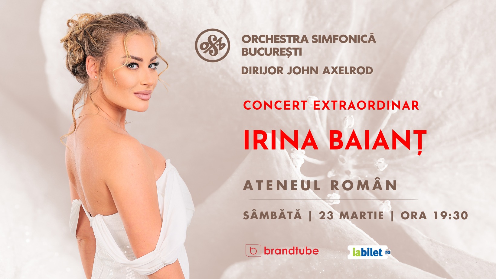 SOLDOUT!Concert extraordinar Irina Baianț la Ateneul Român, alături de ...